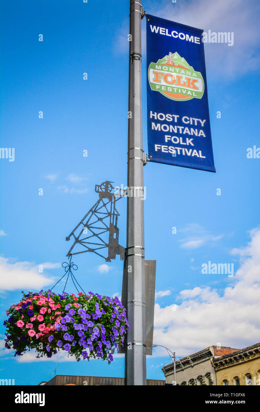 Mine headframe butte montana usa hi-res stock photography and images ...