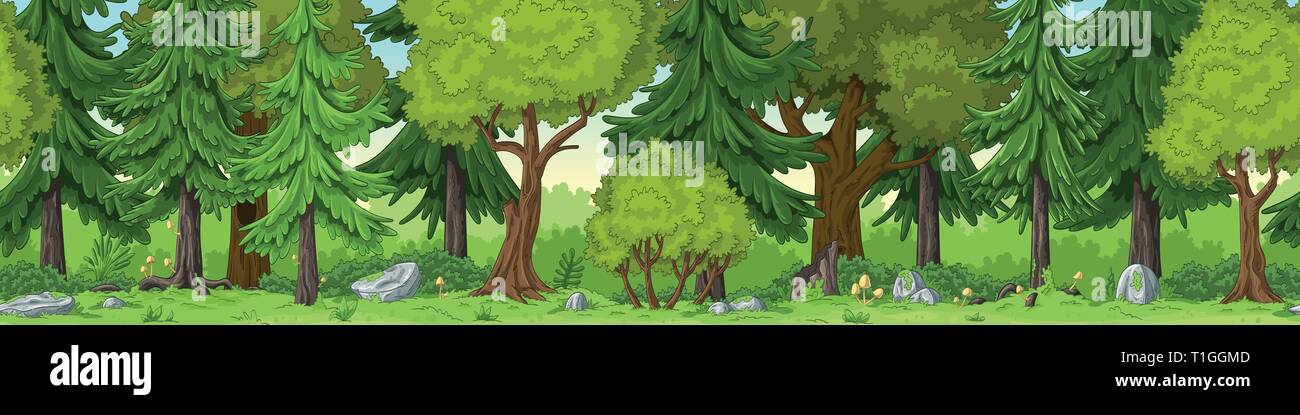 Seamless forest hi-res stock photography and images - Alamy