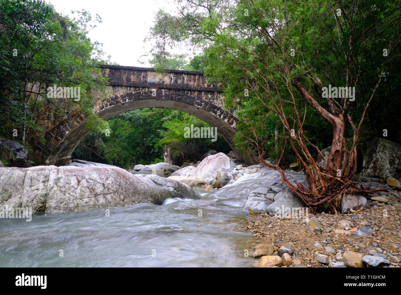 Crystal Creek Waterfall and Paluma Bridge at Paluma Range National Park ...