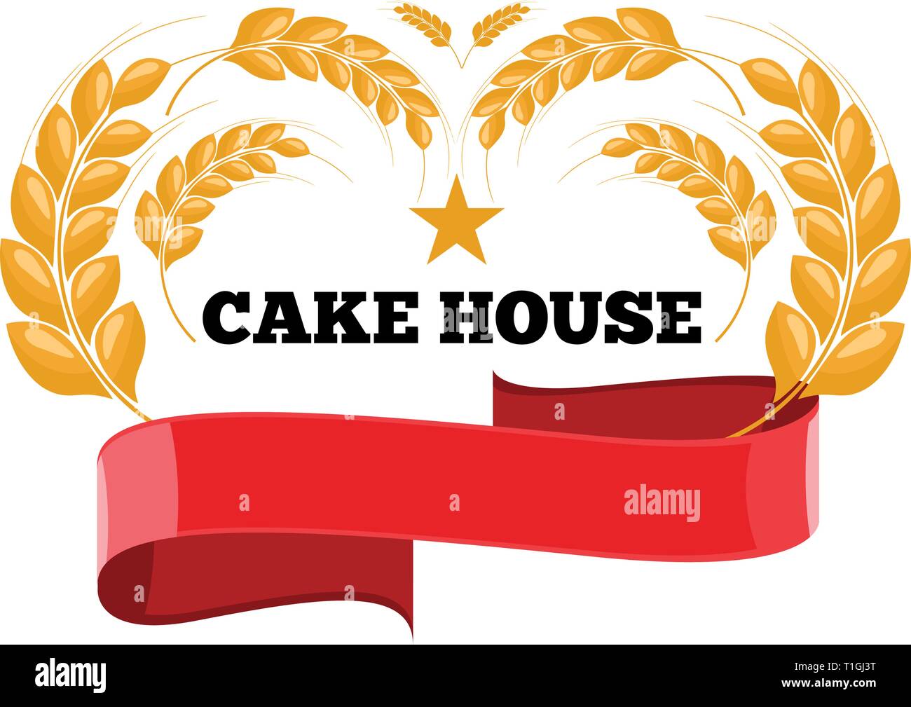 Golden color paddy Stock Vector Images - Alamy