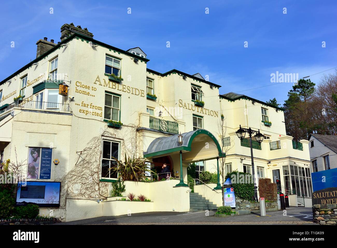 Ambleside Salutation Hotel & Spa,Lake District,England,UK Stock Photo ...