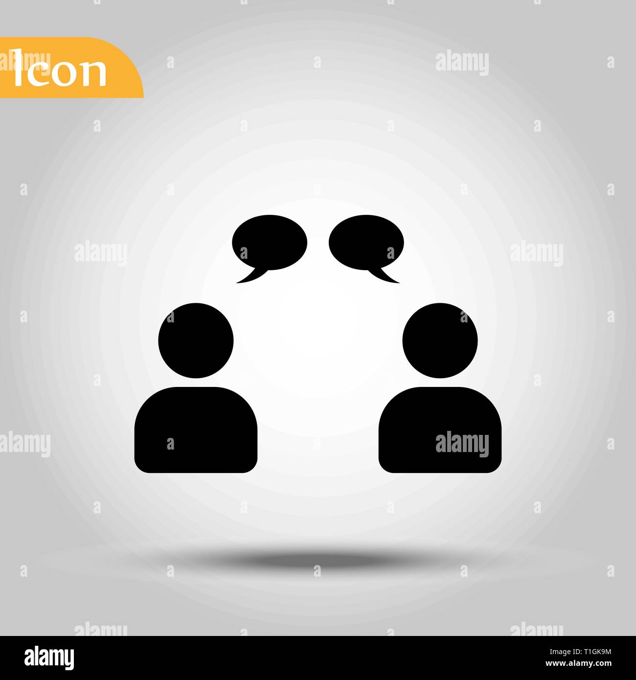 speaking of people, the chat icon stock vector illustration Stock ...