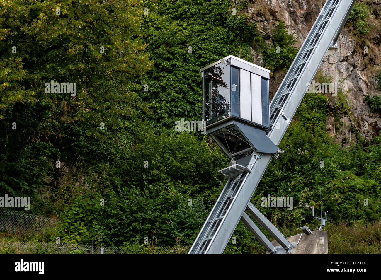 Lift to Hochosterwitz Castle on Carinthia in Austria Stock Photo - Alamy