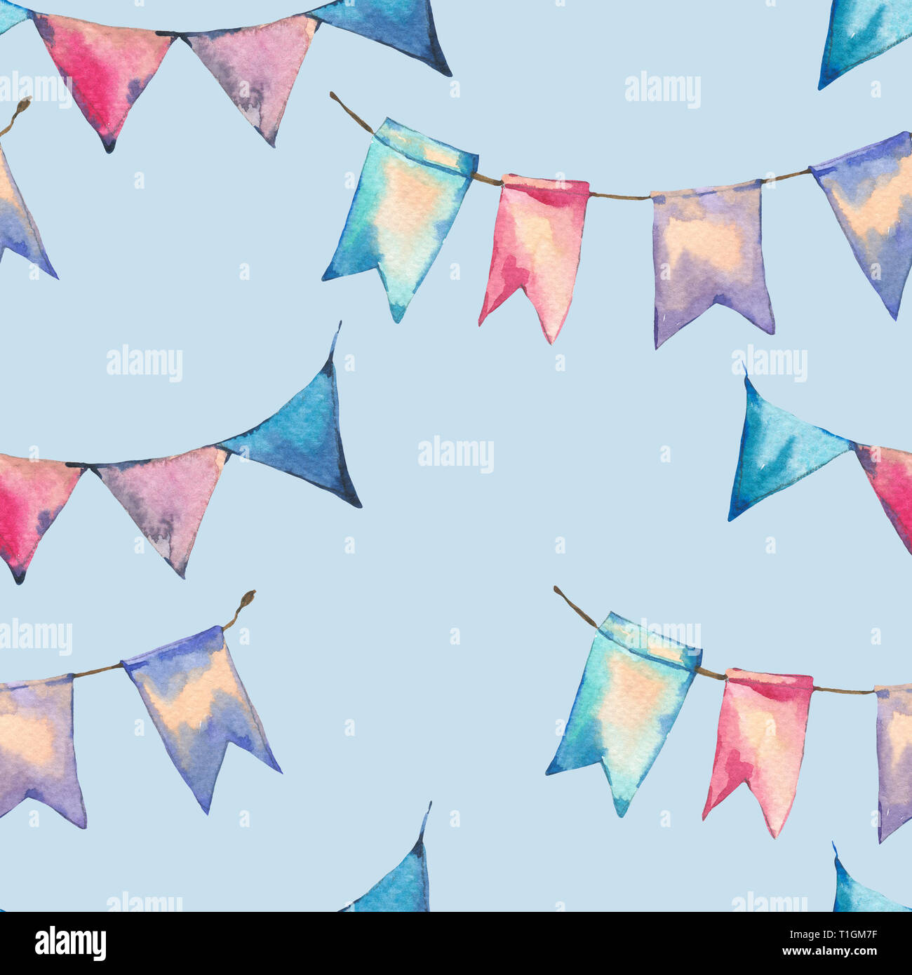 Blue triangle flag isolated on hi-res stock photography and images - Alamy