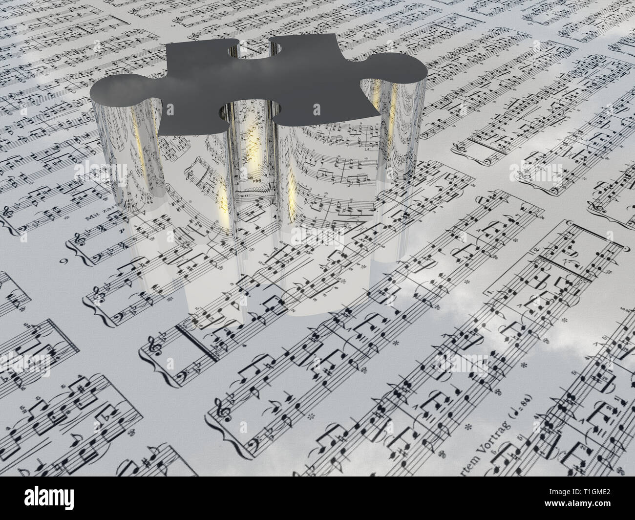 Musical notes cutout hi-res stock photography and images - Alamy