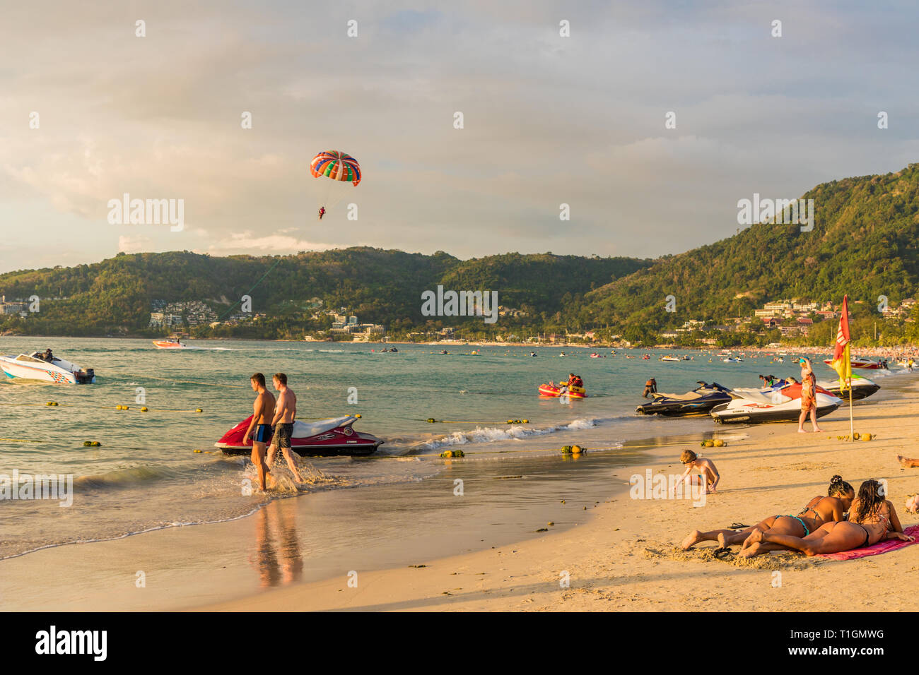 A typical scene in Patong Thailand Stock Photo - Alamy