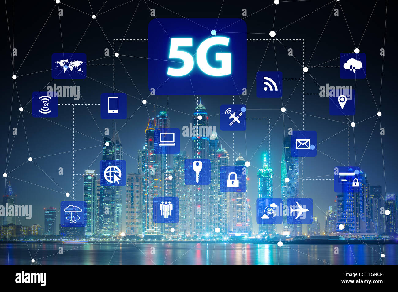 5g internet concept in technology concept Stock Photo - Alamy