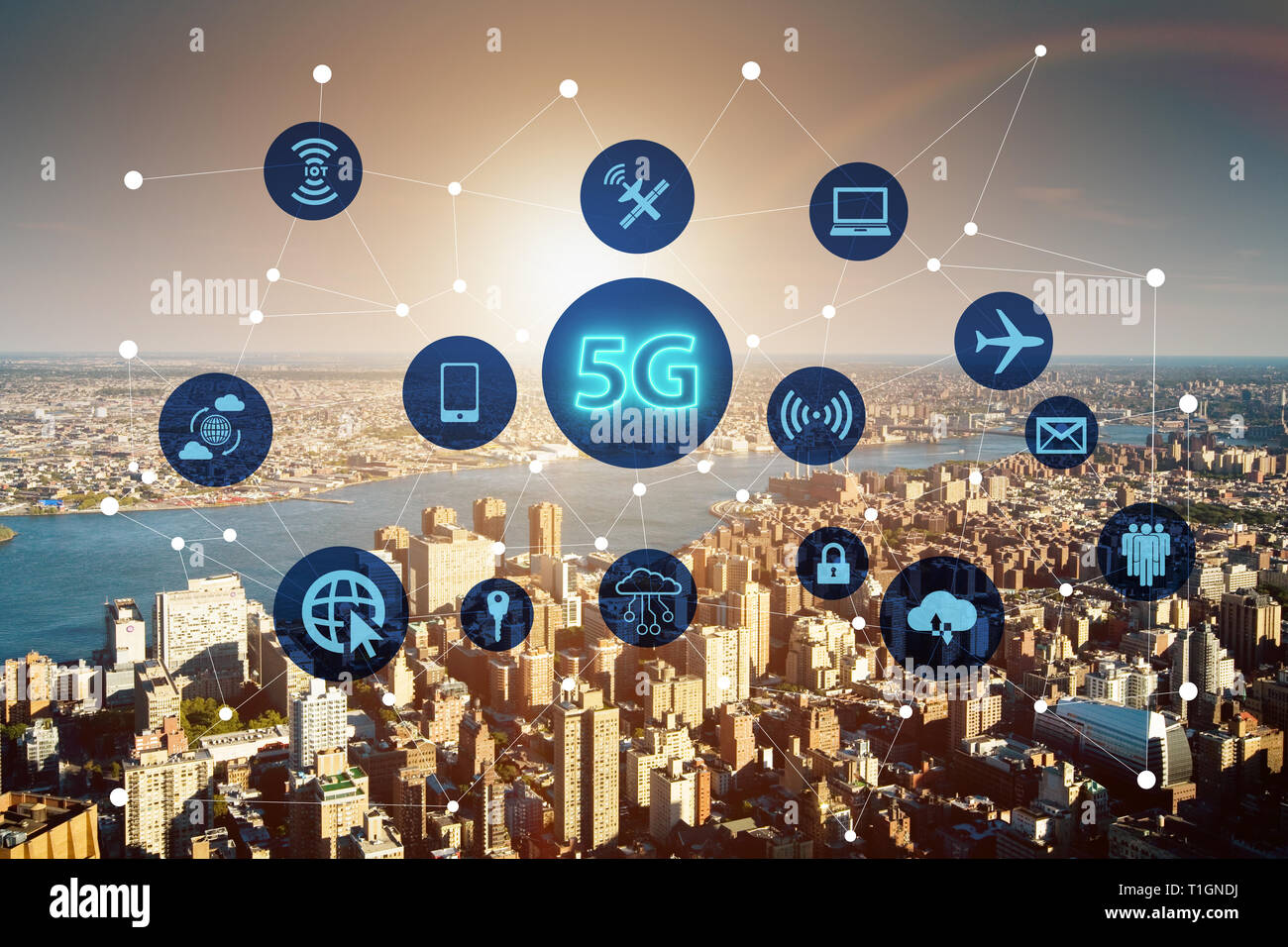 5g internet concept in technology concept Stock Photo - Alamy