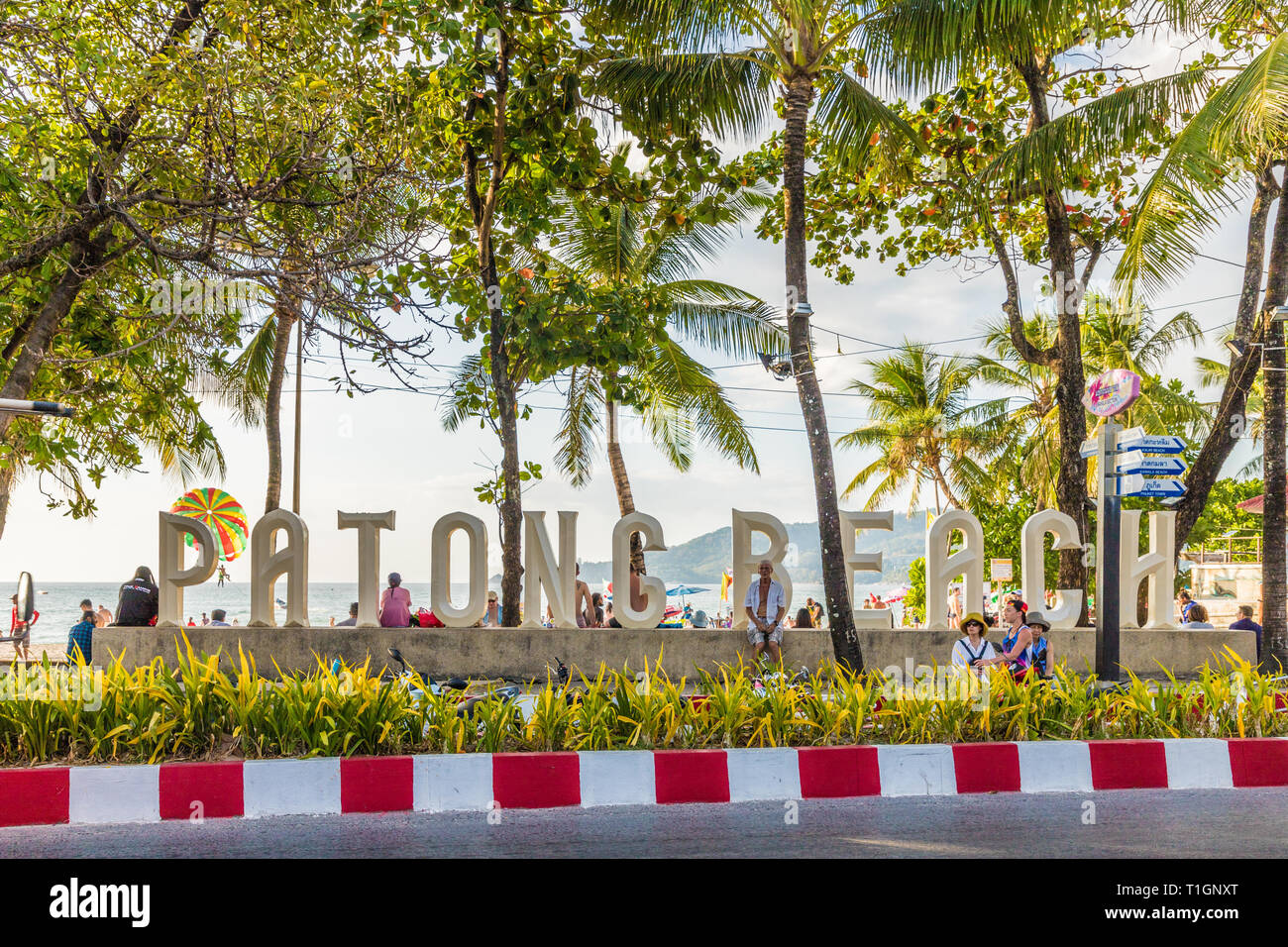 Patong beach sign hi-res stock photography and images - Alamy