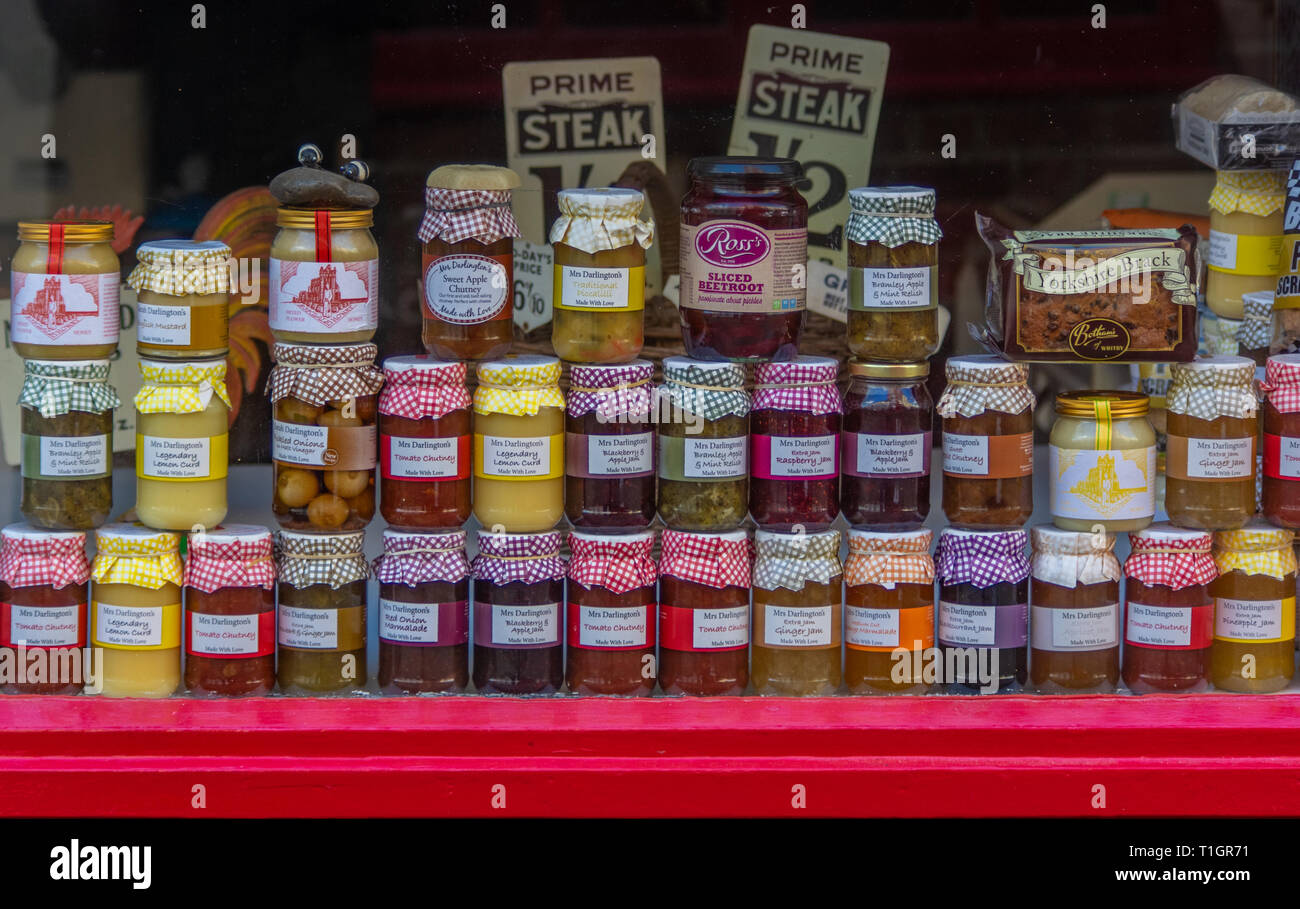 Display of Jams Stock Photo - Alamy
