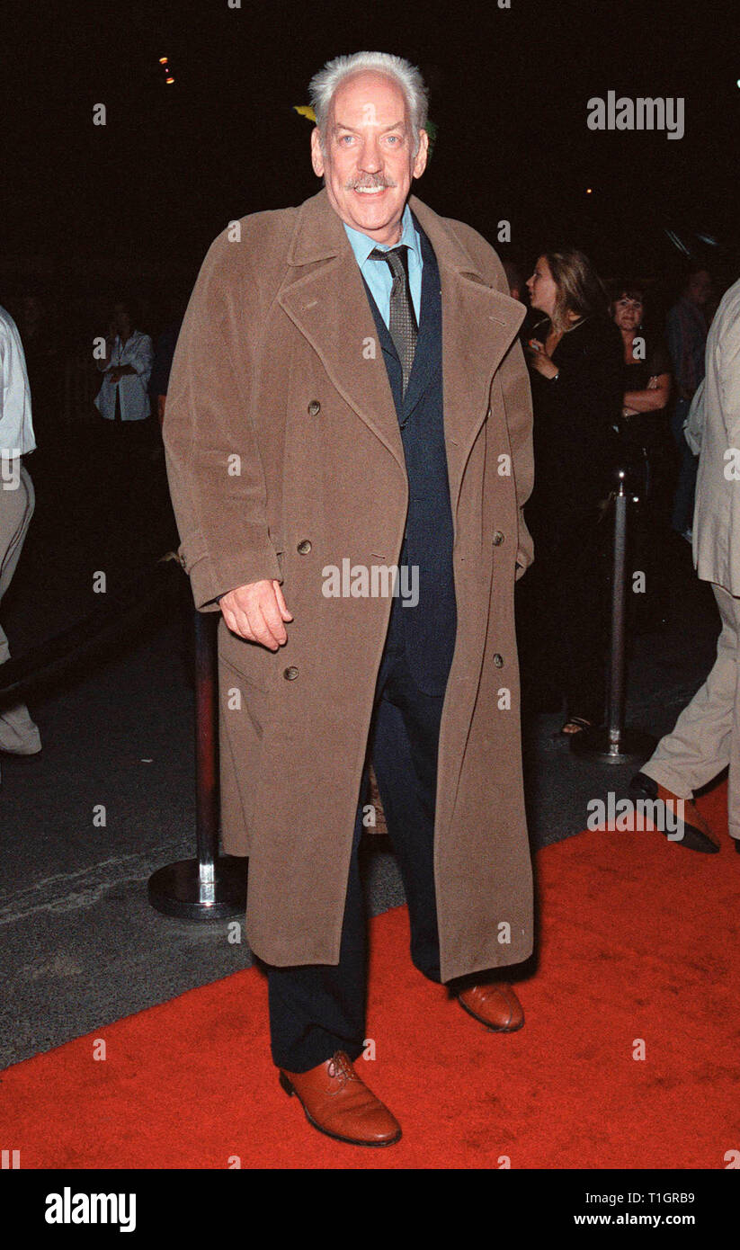 LOS ANGELES, CA. September 24, 1999: Actor Donald Sutherland at the ...
