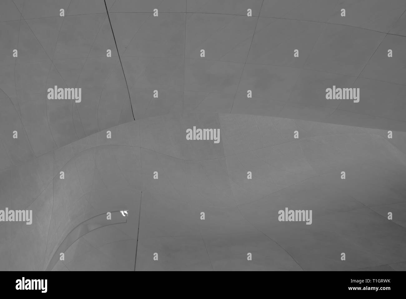 Monochrome refined fragment of contemporary public building, abstract ...