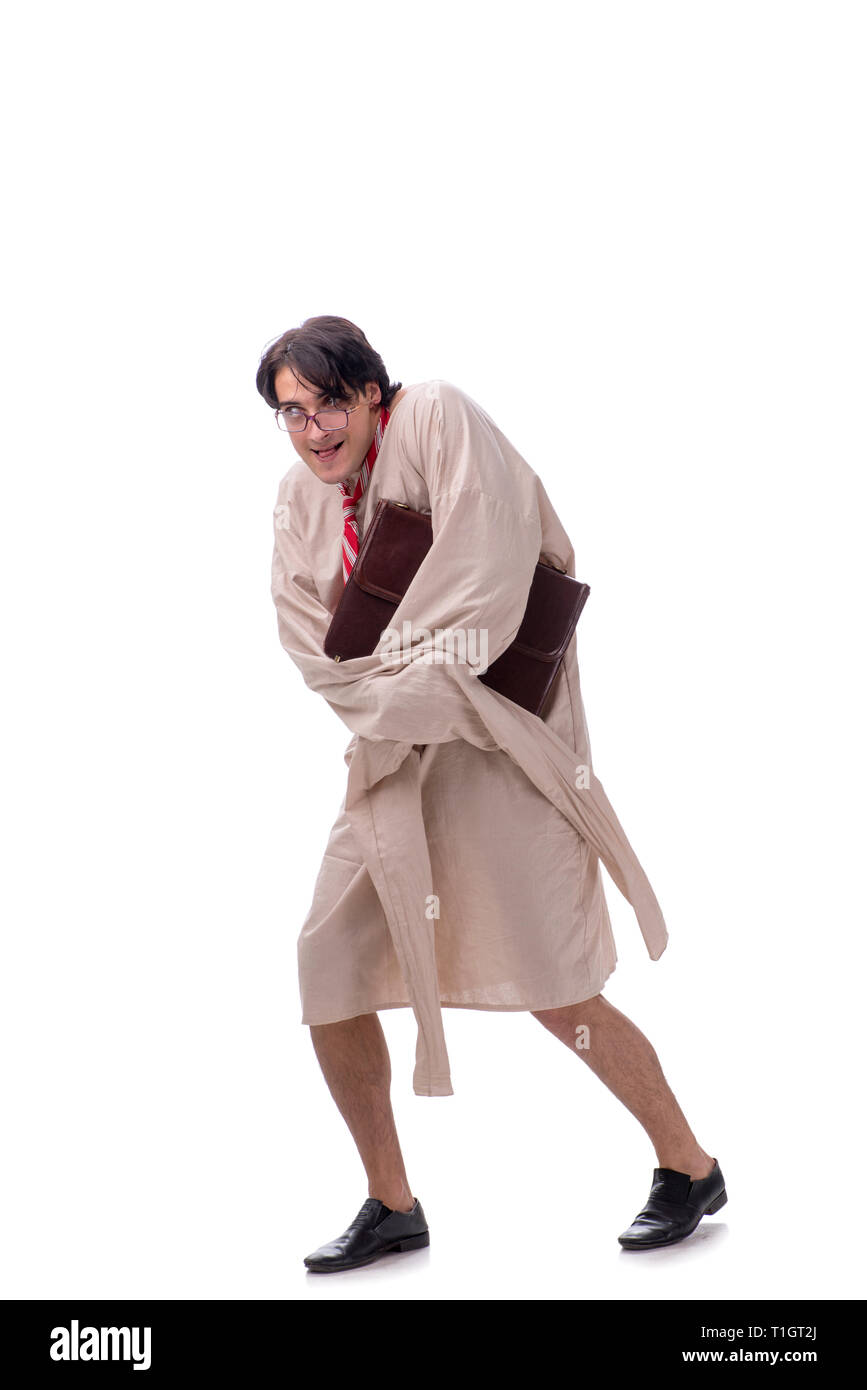 Young mad man isolated on white Stock Photo - Alamy