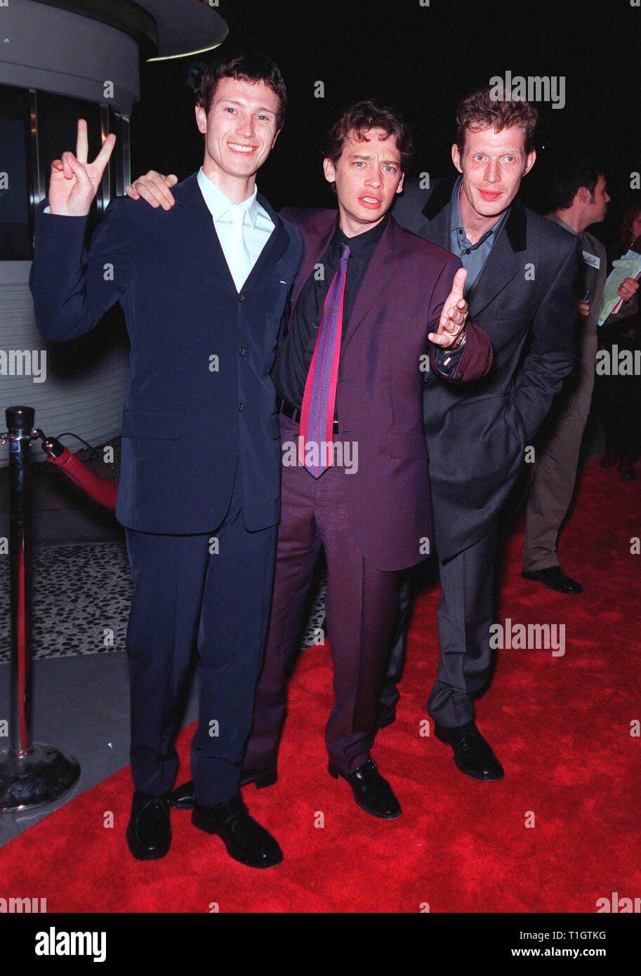 LOS ANGELES, CA - February 16, 1999: Actors NICK MORAN (left), DEXTER ...