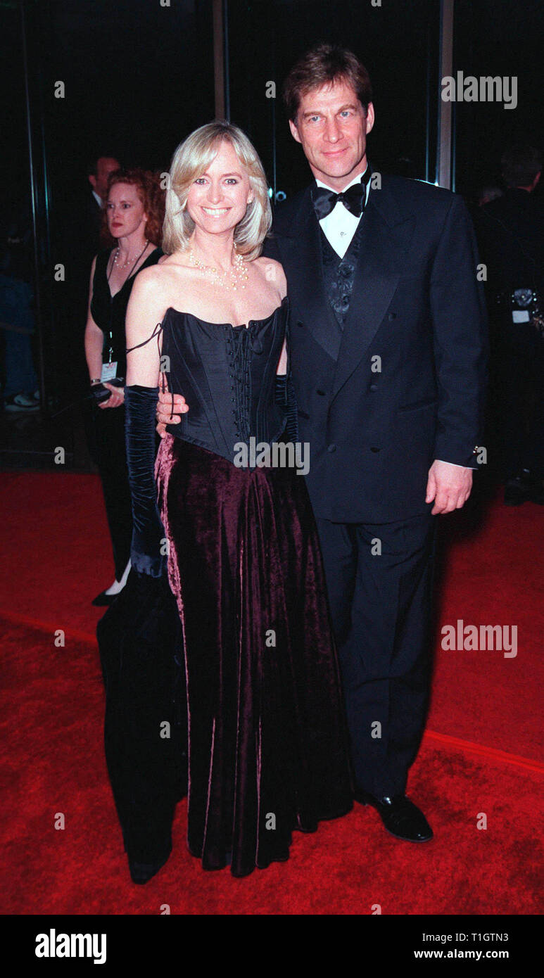 LOS ANGELES, CA - February 18, 1999: Actress SUSAN GEORGE & actor ...