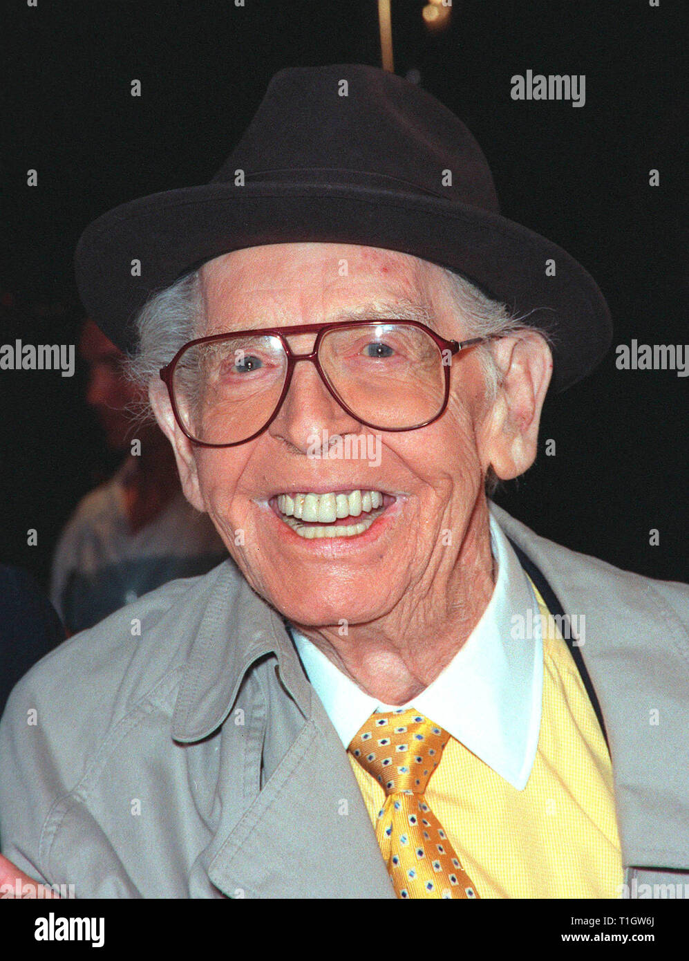LOS ANGELES, CA - March 1, 1999: Actor/comedian MILTON BERLE at the ...