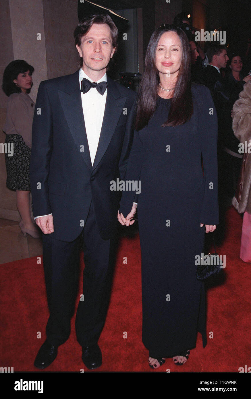 LOS ANGELES, CA - March 4, 1999: Actor GARY OLDMAN & wife DONYA ...