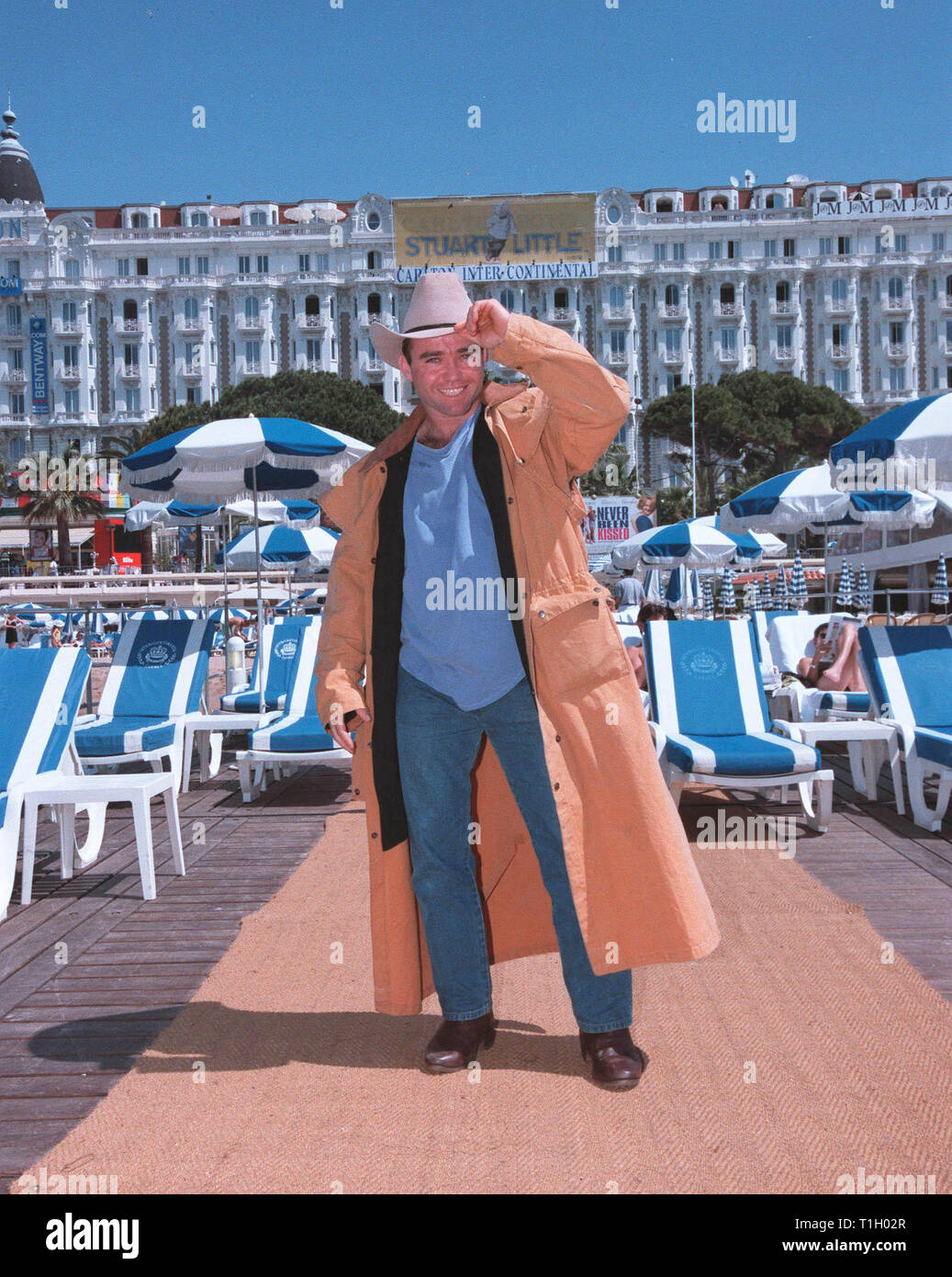 CANNES, FRANCE: 19 MAY 1999: Australian actor TROY DANN at the Cannes ...
