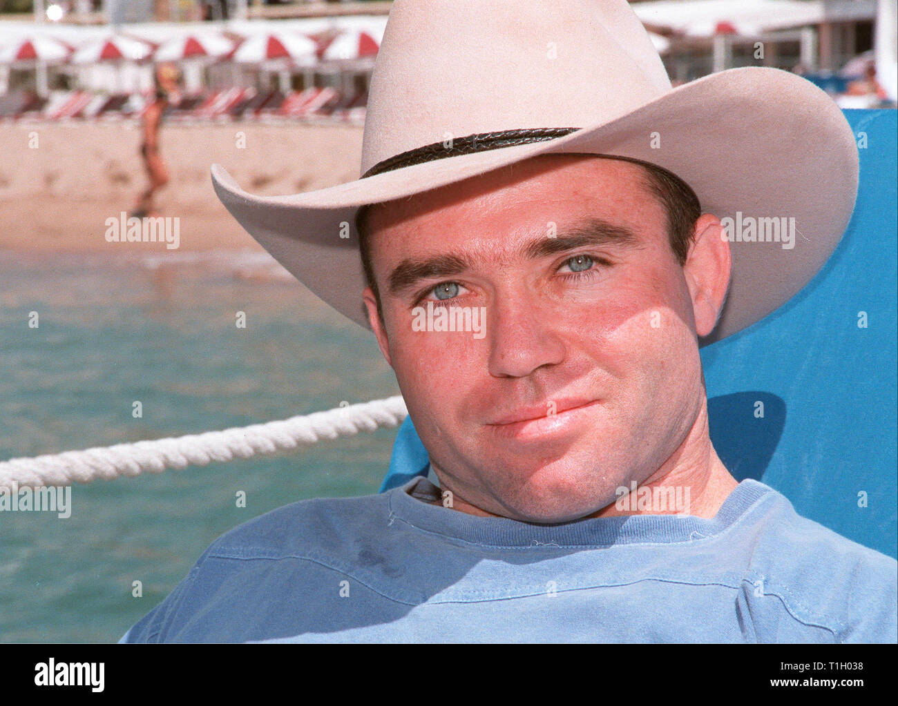 CANNES, FRANCE: 19 MAY 1999: Australian actor TROY DANN at the Cannes ...