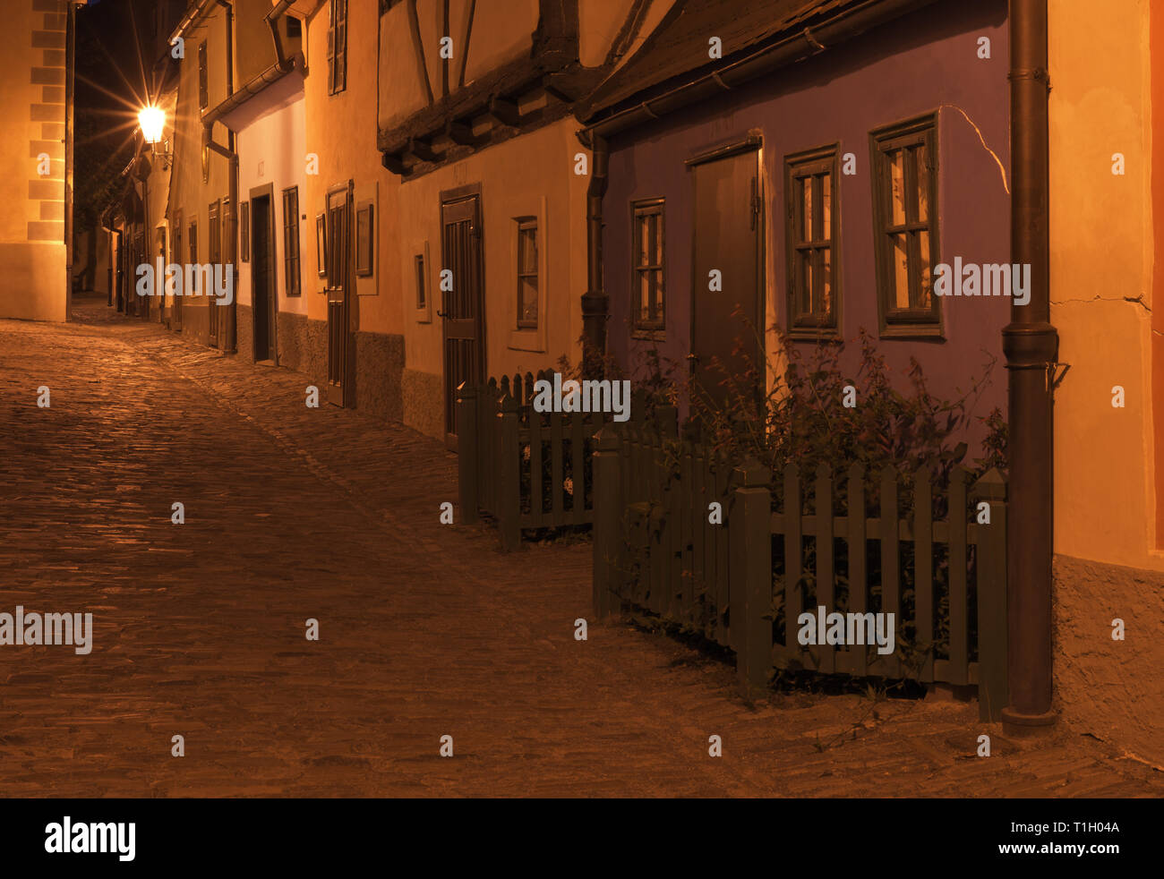 Prague: Golden Lane Stock Photo - Alamy