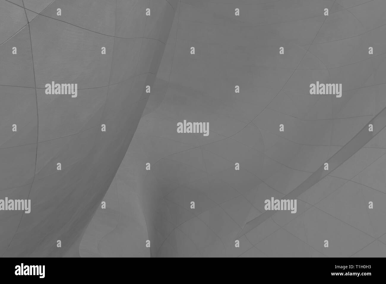 Monochrome refined fragment of contemporary public building, abstract ...