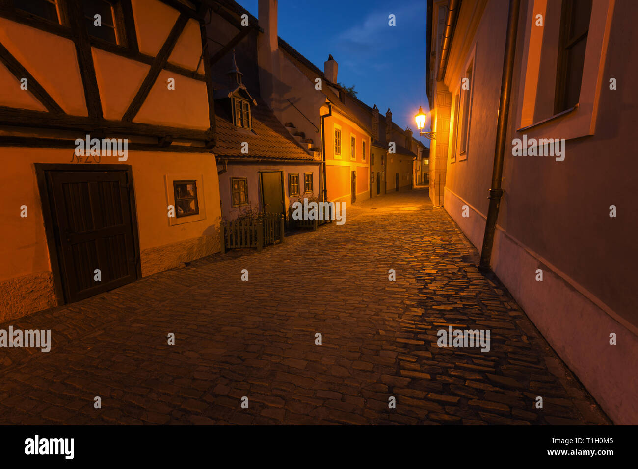 Golden Lane in Prague Castle Stock Photo - Alamy