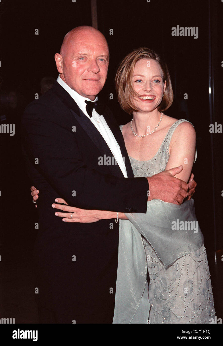 LOS ANGELES, CA. October 09, 1999: Actor Anthony Hopkins With Actress ...