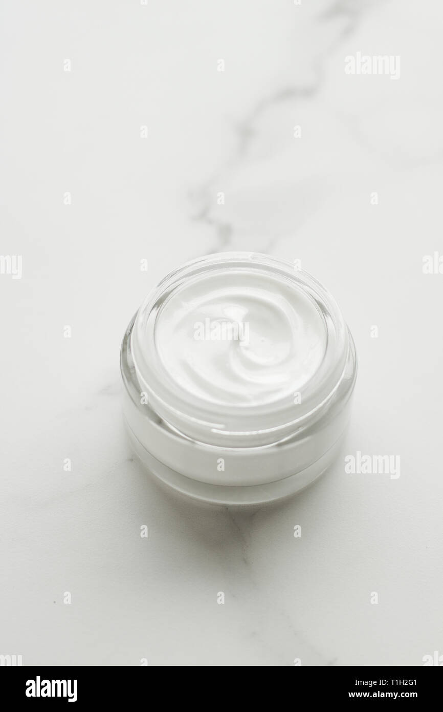 Beauty, anti-age and skincare concept - Luxury face cream jar ...