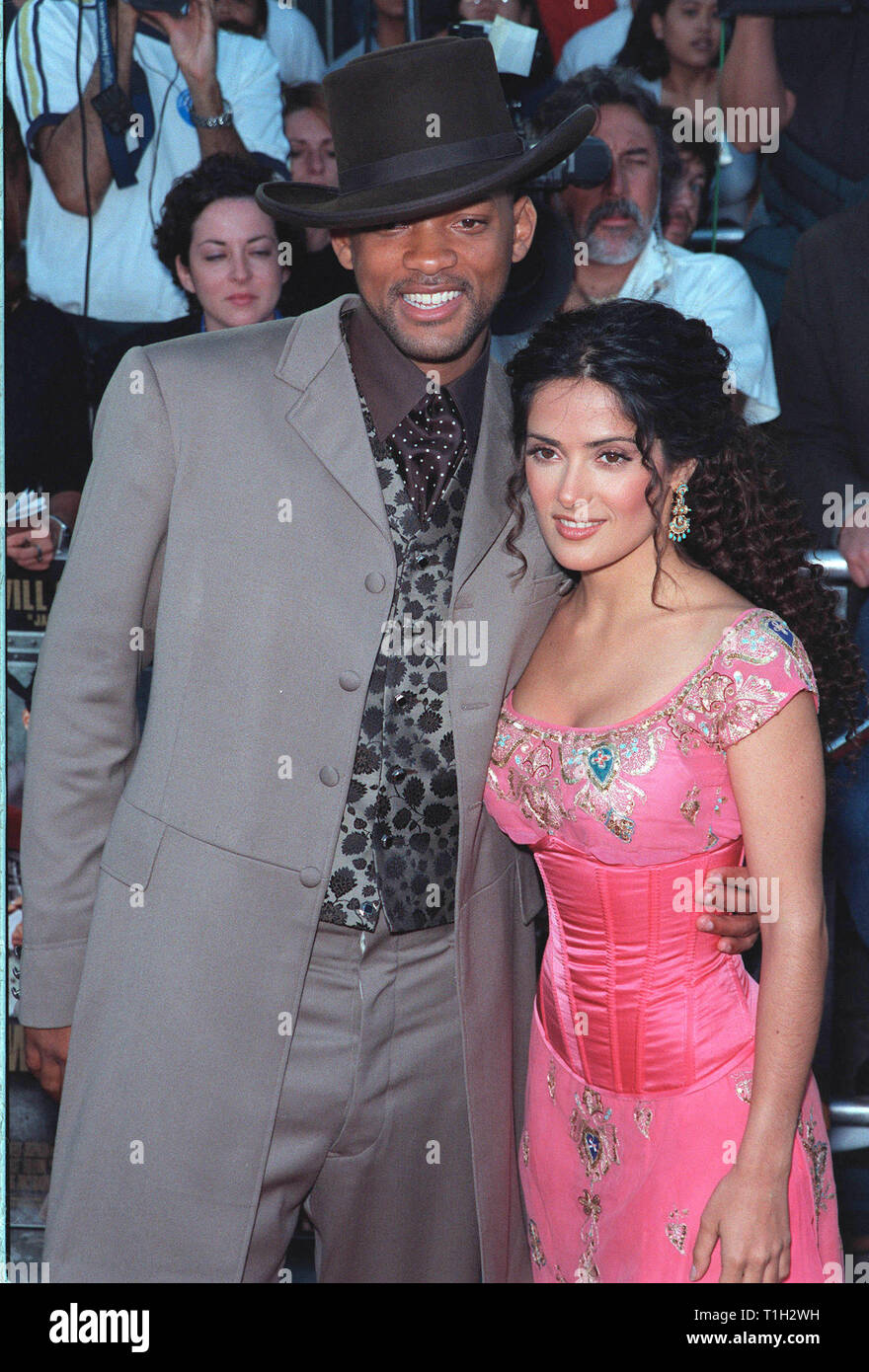 LOS ANGELES, CA. June 28, 1999: Actor WILL SMITH and actress SALMA ...