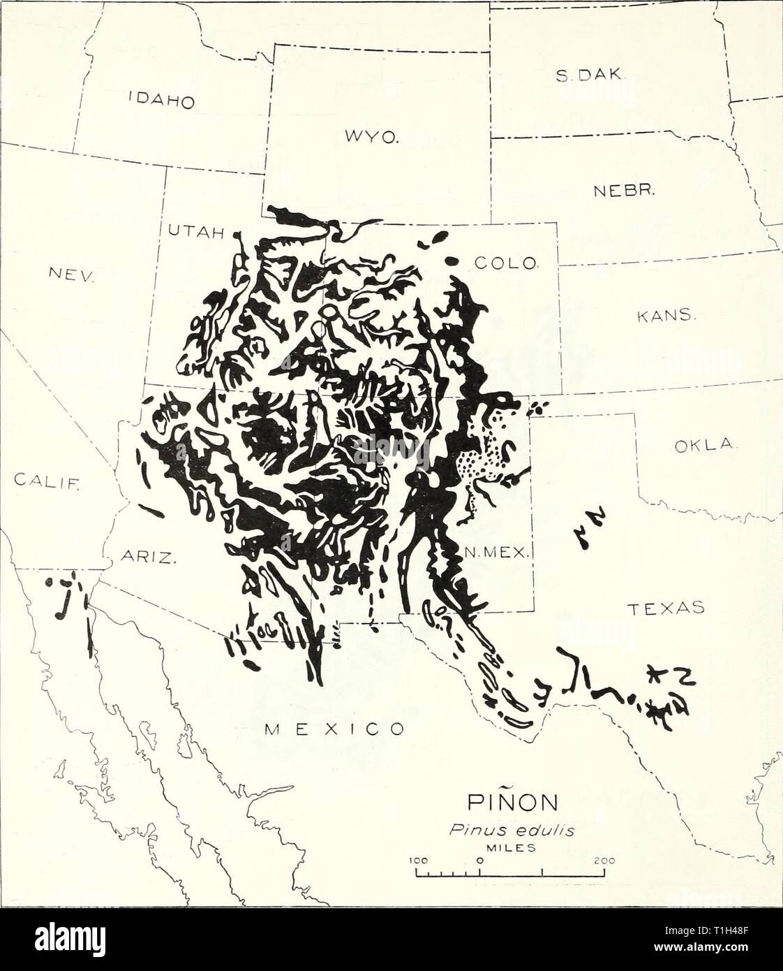 The distribution of important forest The distribution of important ...