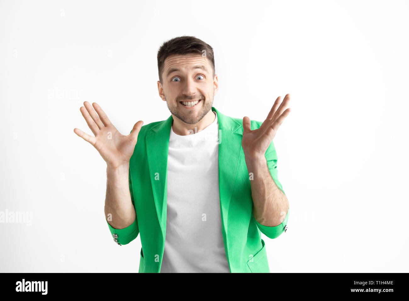 I won. Winning success happy man celebrating being a winner. Dynamic ...