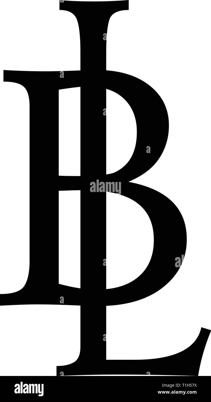 elegant classic alphabet letter sign symbol vector art Stock Vector ...