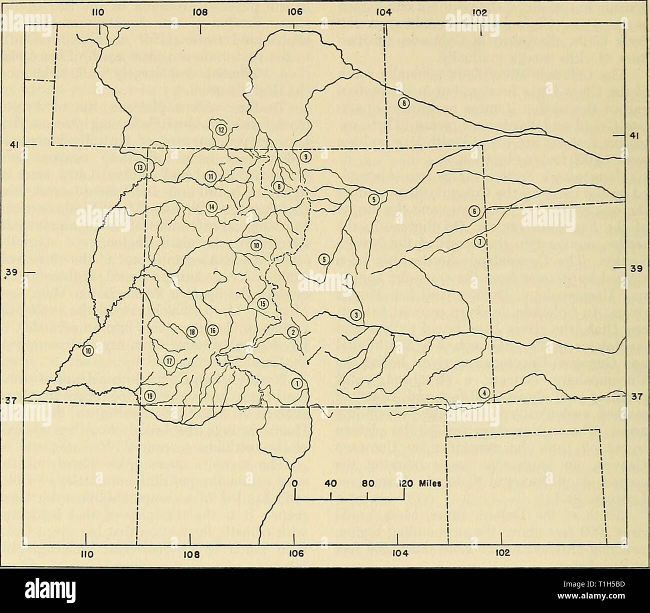 Continental divide map hi-res stock photography and images - Alamy