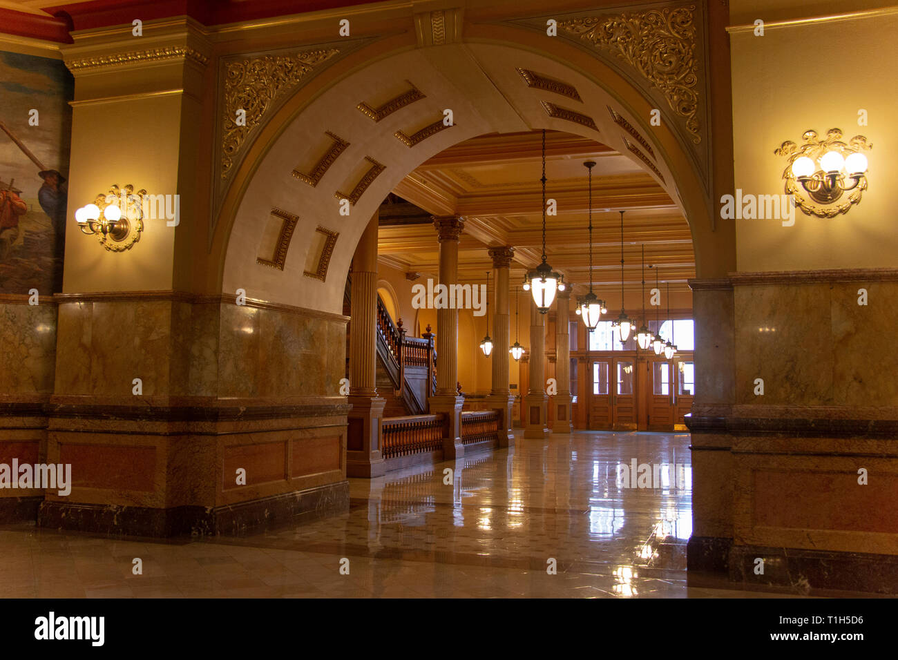 Topeka Kansas Capitol Building Interior Stock Photo - Alamy
