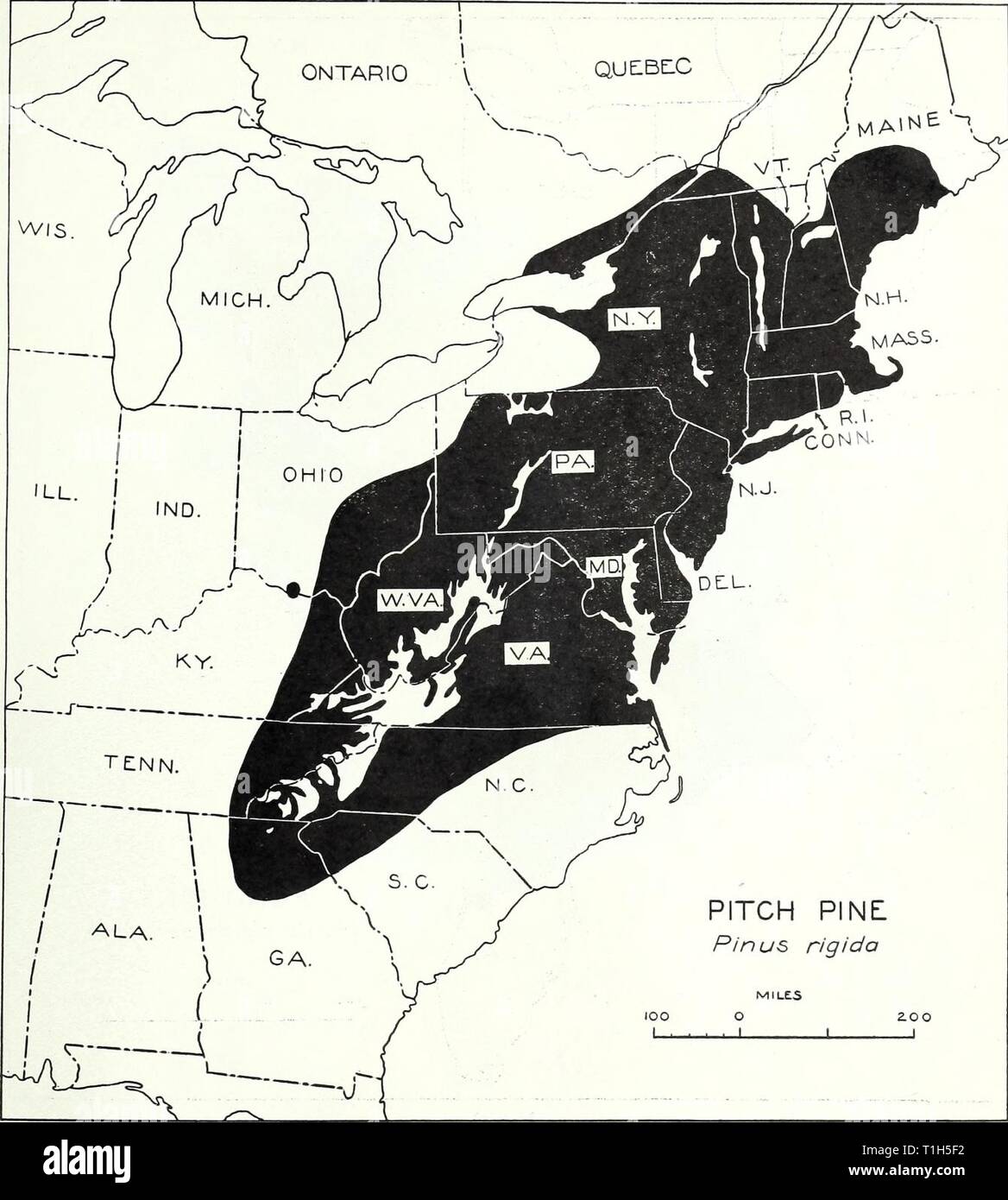 The distribution of important forest The distribution of important ...
