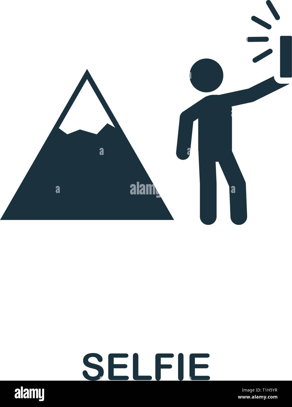 Selfie icon. Creative element design from tourism icons collection ...