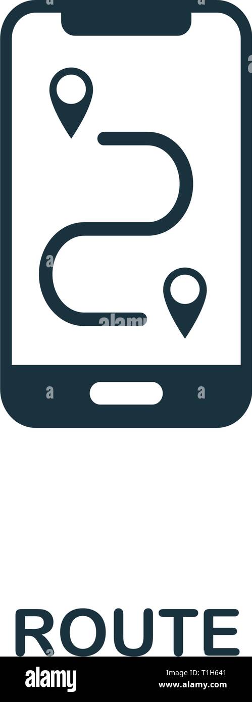 Route icon. Creative element design from tourism icons collection ...