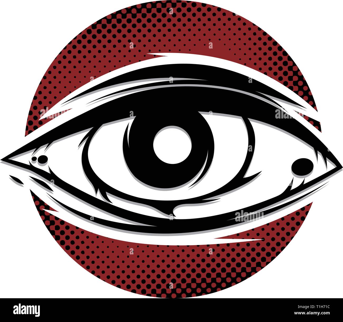 one eye cult religion sign symbol vector art Stock Vector Image & Art ...
