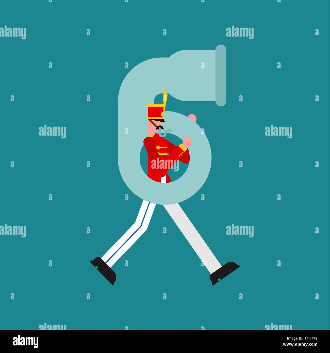 Army band marching Stock Vector Images - Alamy