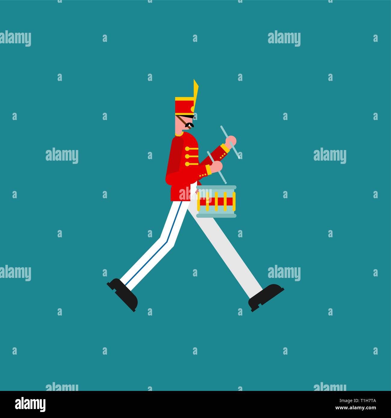 Army marching band Stock Vector Images - Alamy