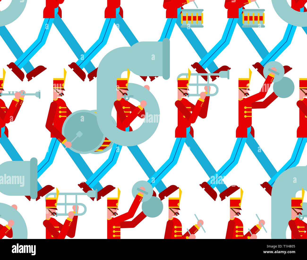 Army trumpet player Stock Vector Images - Alamy
