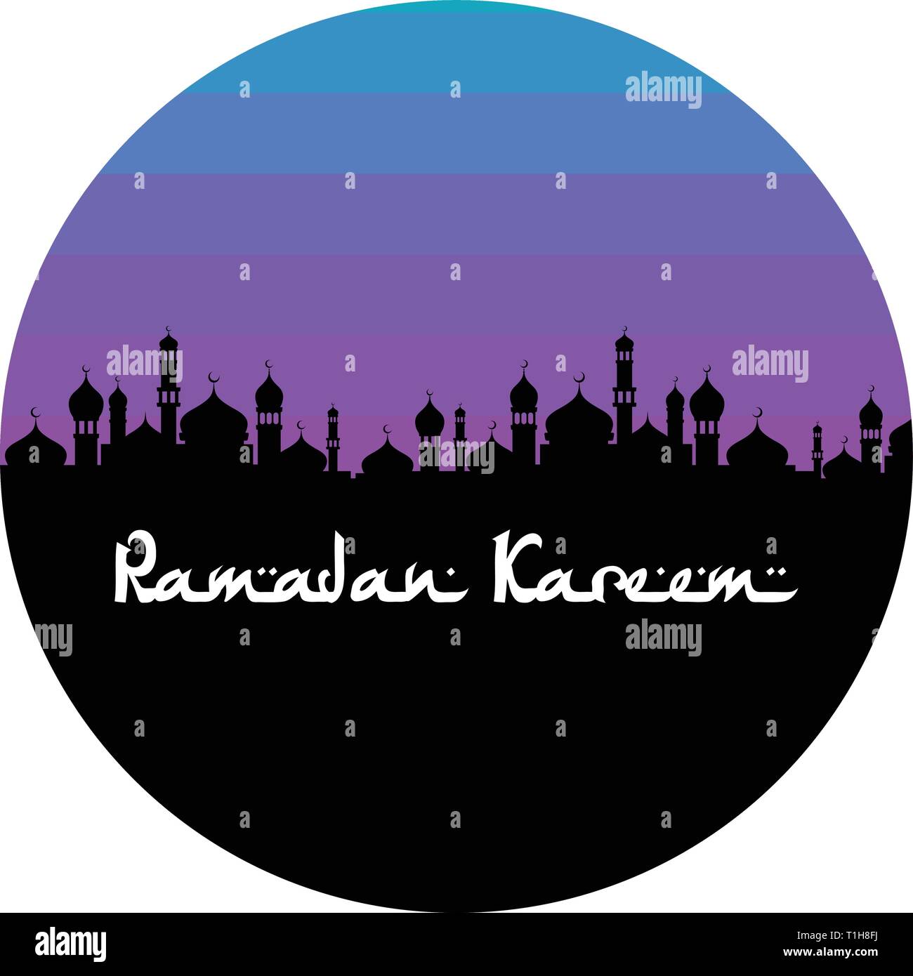 ramadan kareem eid mubarak greeting vector art Stock Vector Image & Art ...