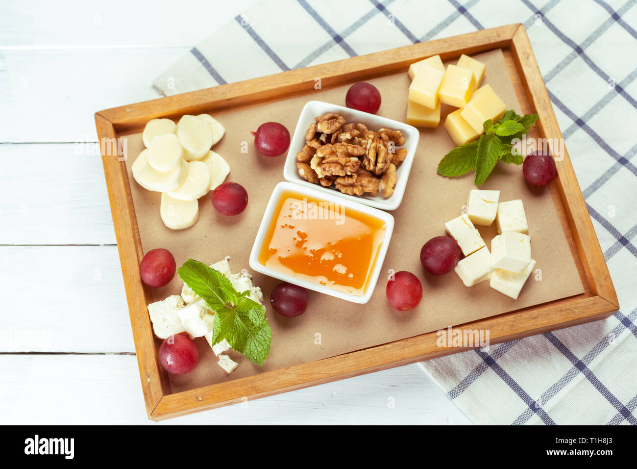 dish cheese food piece different Stock Photo - Alamy