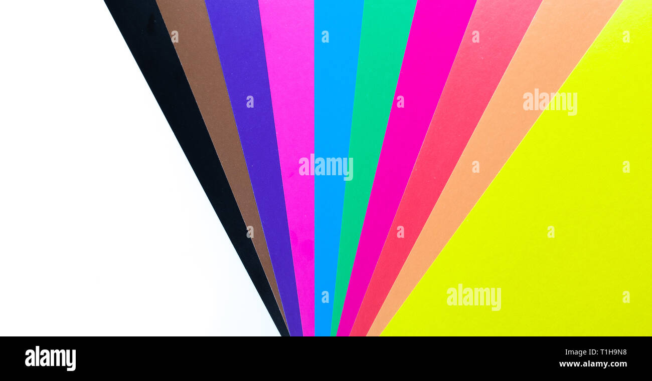 Sheets of colored paper Stock Photo - Alamy
