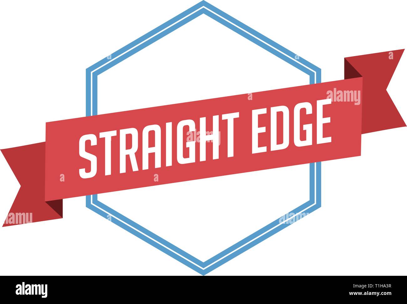 retro vintage badge label straight edge vector Stock Vector Image & Art ...