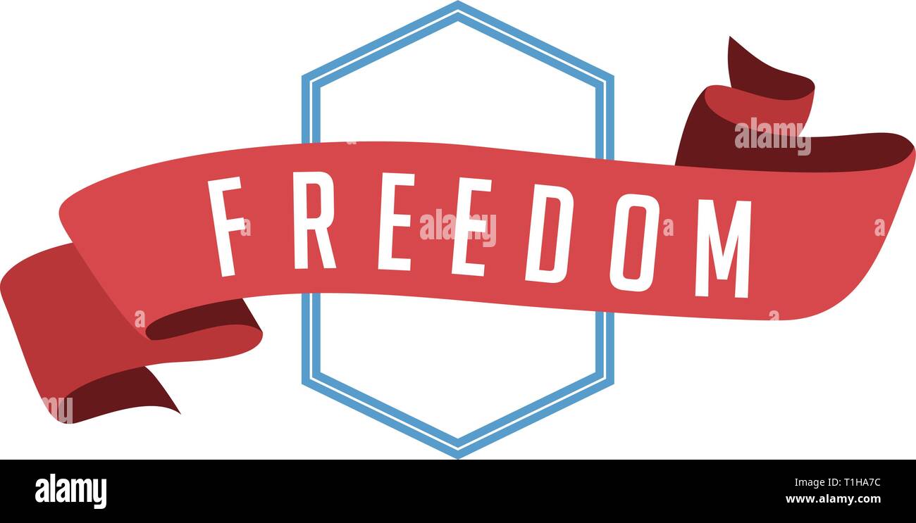retro vintage badge label freedom vector art Stock Vector Image & Art ...