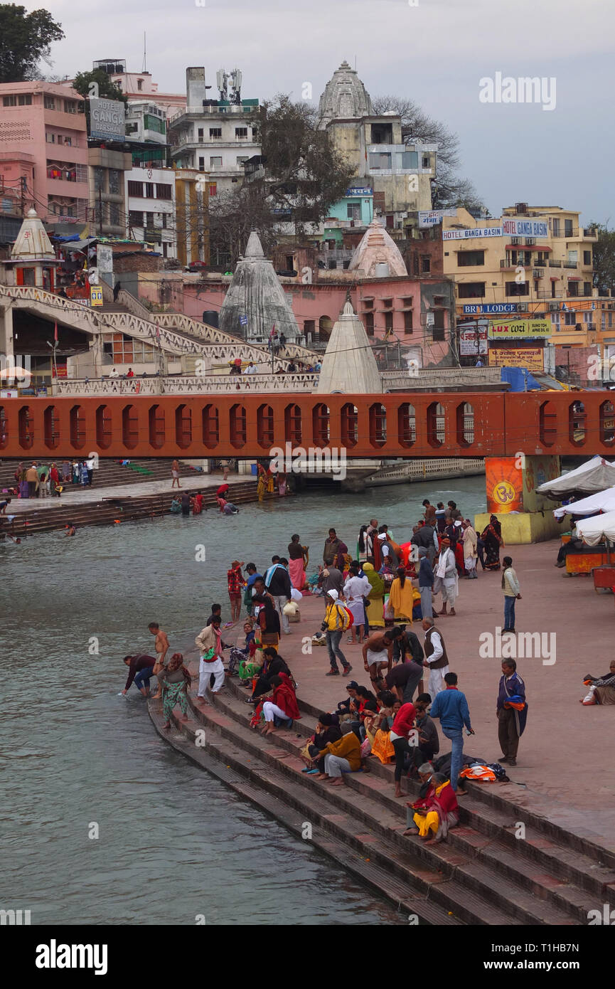 Haridwar, Ganges, Ganga, India Stock Photo - Alamy