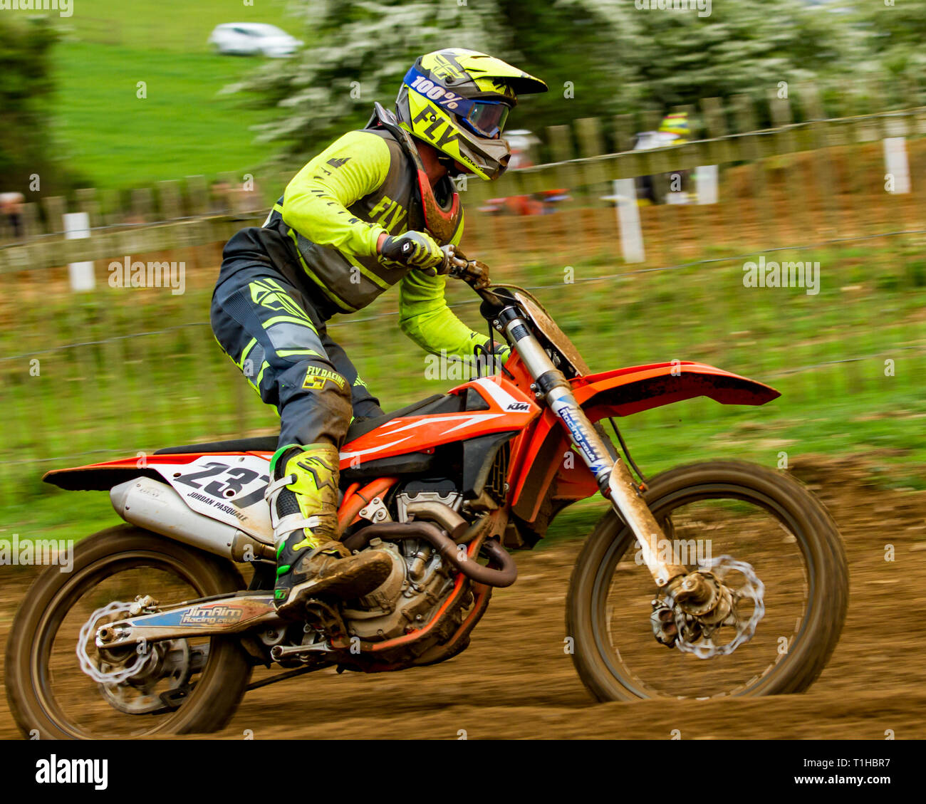 British motocross championship racing at Cadders Hill, Lyng, Norfolk ...