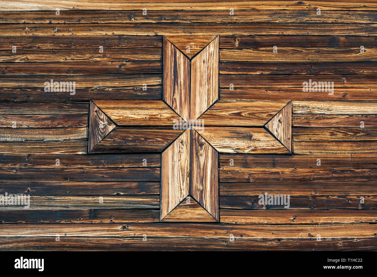 Dark wood texture. Wooden background with cross Stock Photo - Alamy