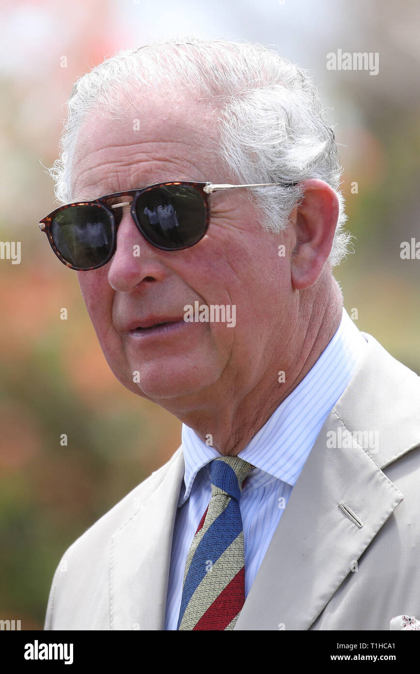The Prince of Wales during a visit to the Finca Marta organic farm in ...